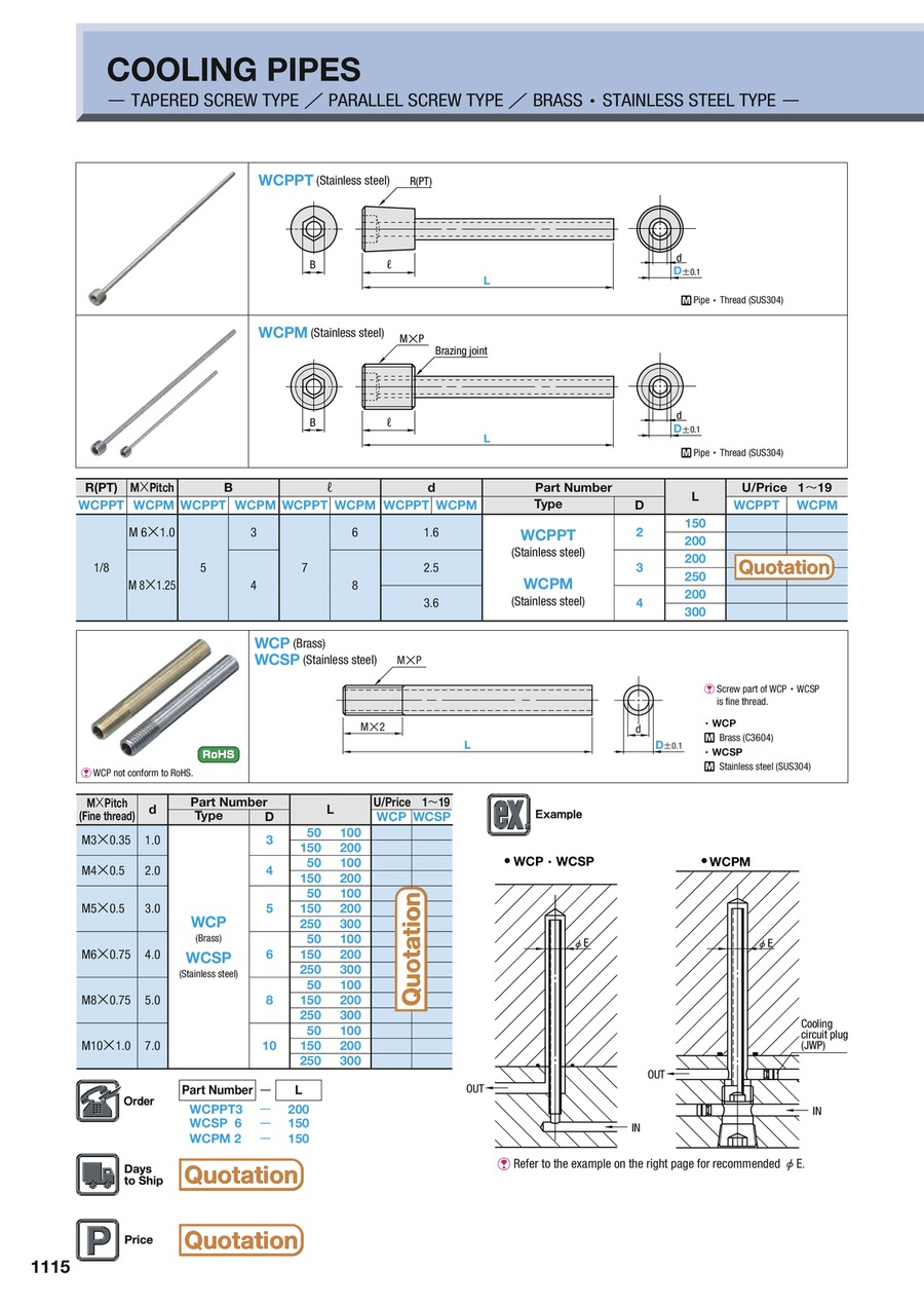 Ống Chia Đường Nước-Loại Có Gia Công Ren