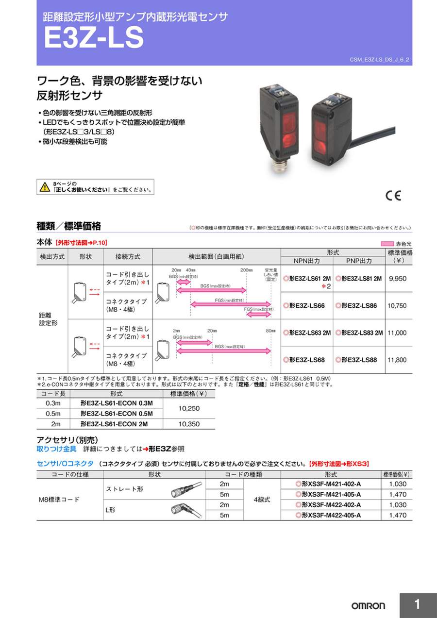 Cảm Biến quang điện [E3Z-LS]